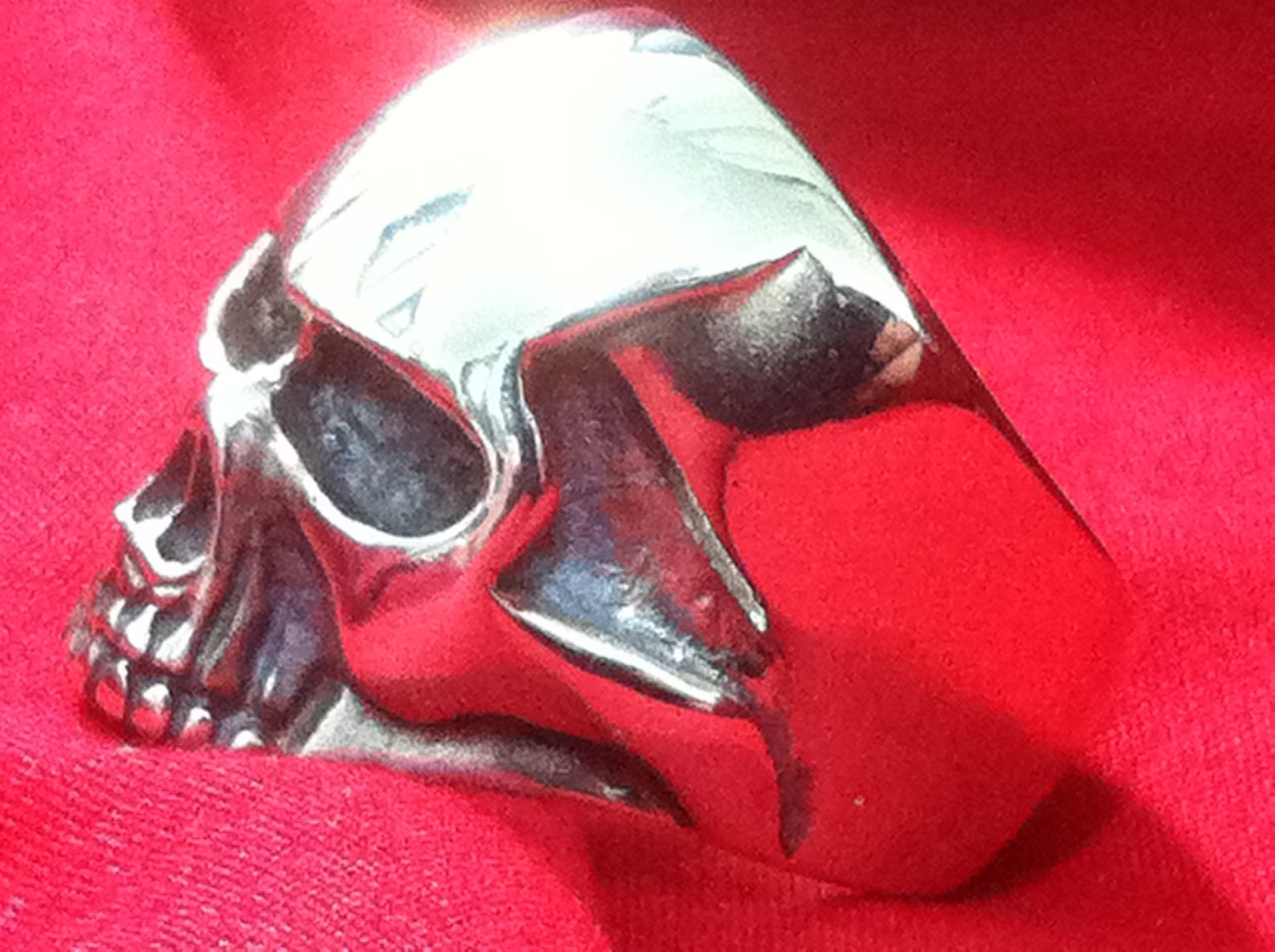 SKULL 925 Ring All Size Hell Rider Skull Ring Sterling Silver - Etsy