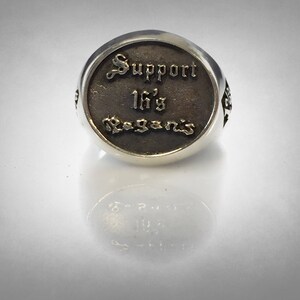 THE Pagans 16s Ring Sterling Silver 1%er Outlaw One Percenter Gangs - Etsy