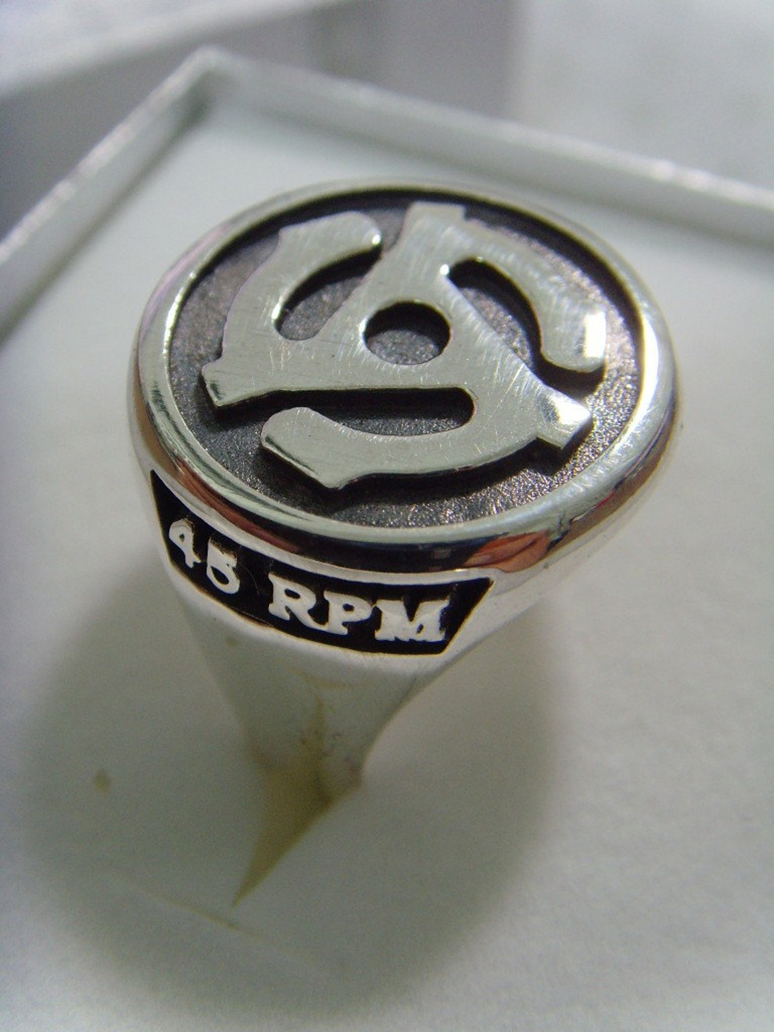 New Ring 45 RPM Sun Record Adapter CENTER Silver 925 DJ Ep - Etsy