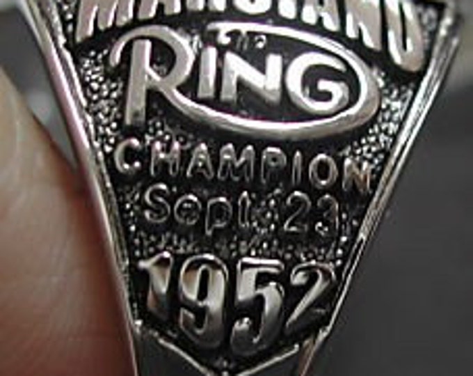 WORLD CHAMPIONSHIP Ring Boxing Rocky Marciano Belt Us Size 11solid ...