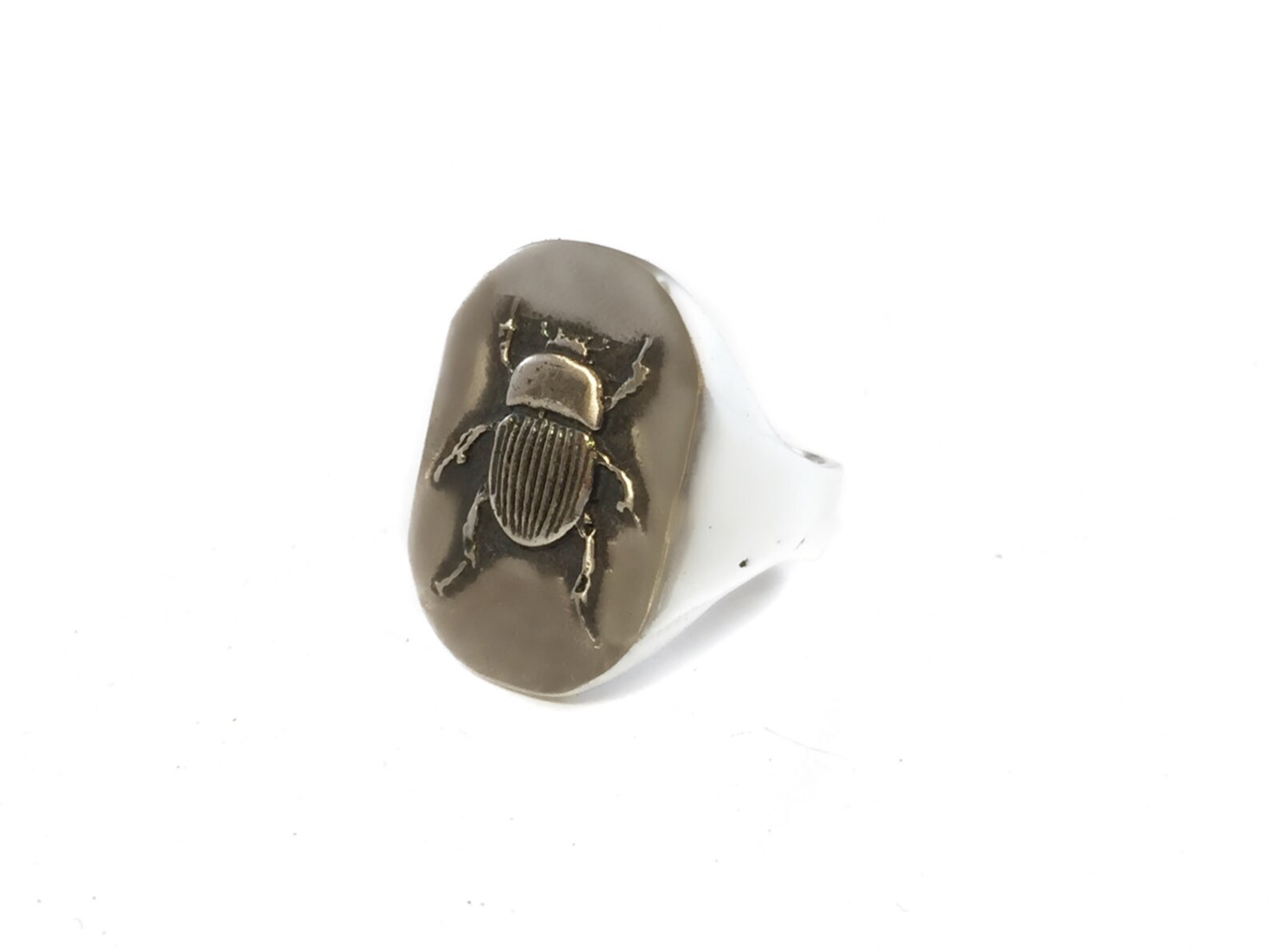 Egyptian SCARAB Beetle Dung Beetle Ring Solid Sterling Silver - Etsy UK