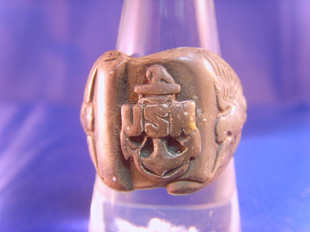 Vintage WWII Usa Us Navy MILITARY Sterling Silver Ring | Etsy