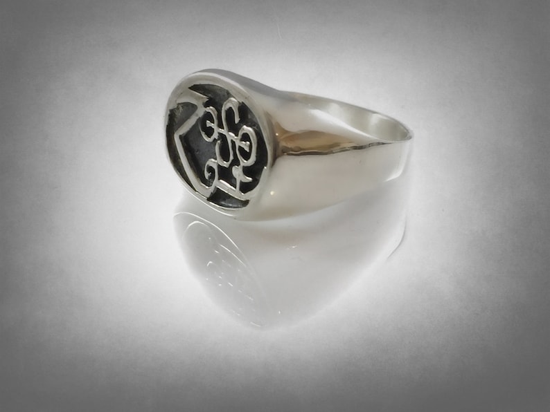 Led Zeppelin Zoso Jimmy Page Les Paul Sg Ring Solid Sterling - Etsy