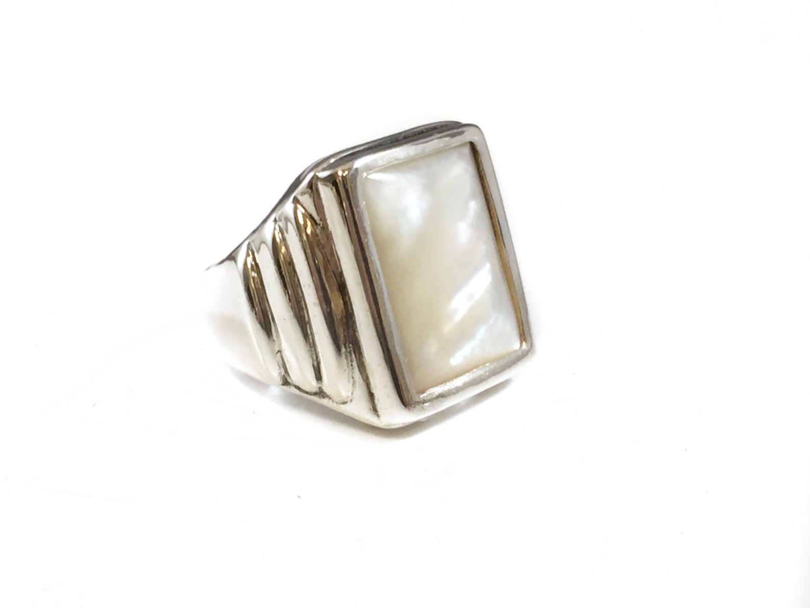 New Mens Shield Sea Seashell Ring by EZI ZINO Solid Sterling | Etsy