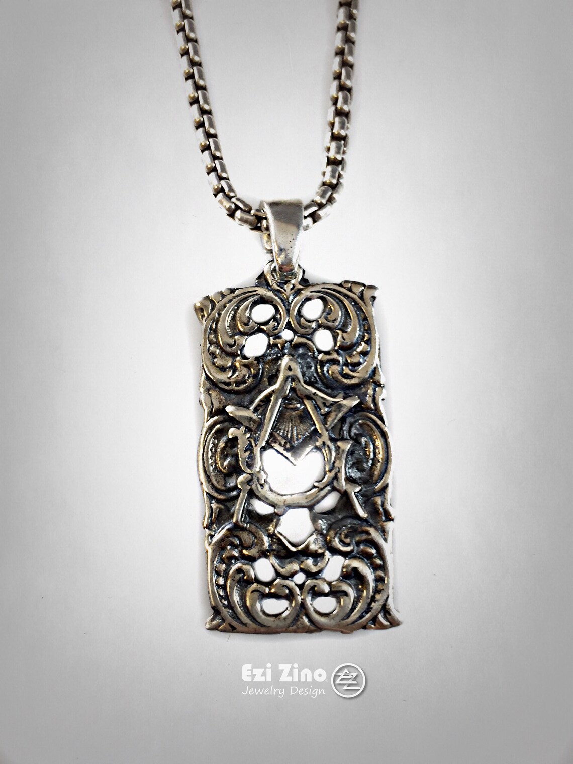 MASONIC PENDANT JEWELRY Mason Lodge Solid Sterling Silver - Etsy