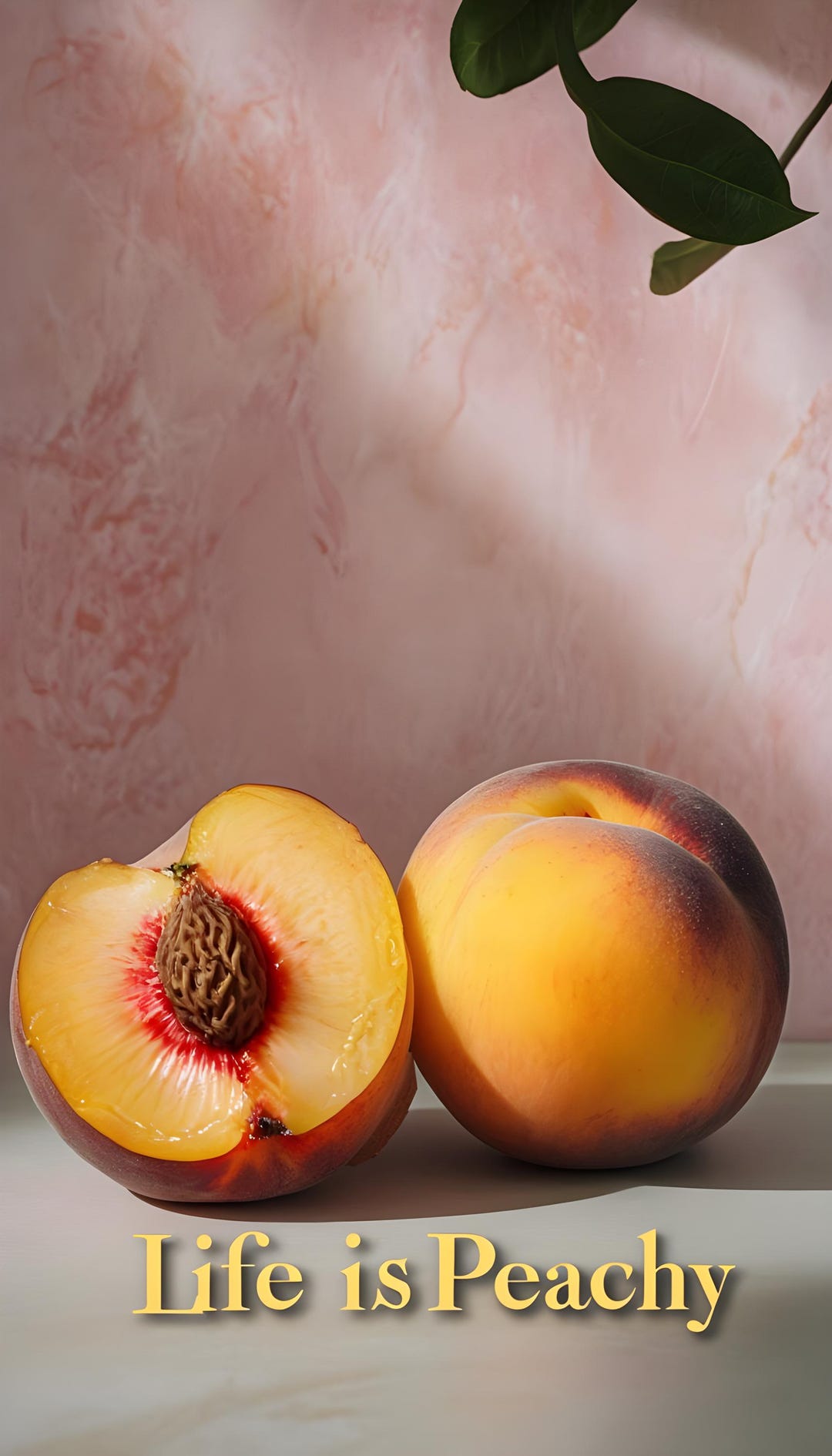 Life Quote "life is Peachy" Poster - Etsy