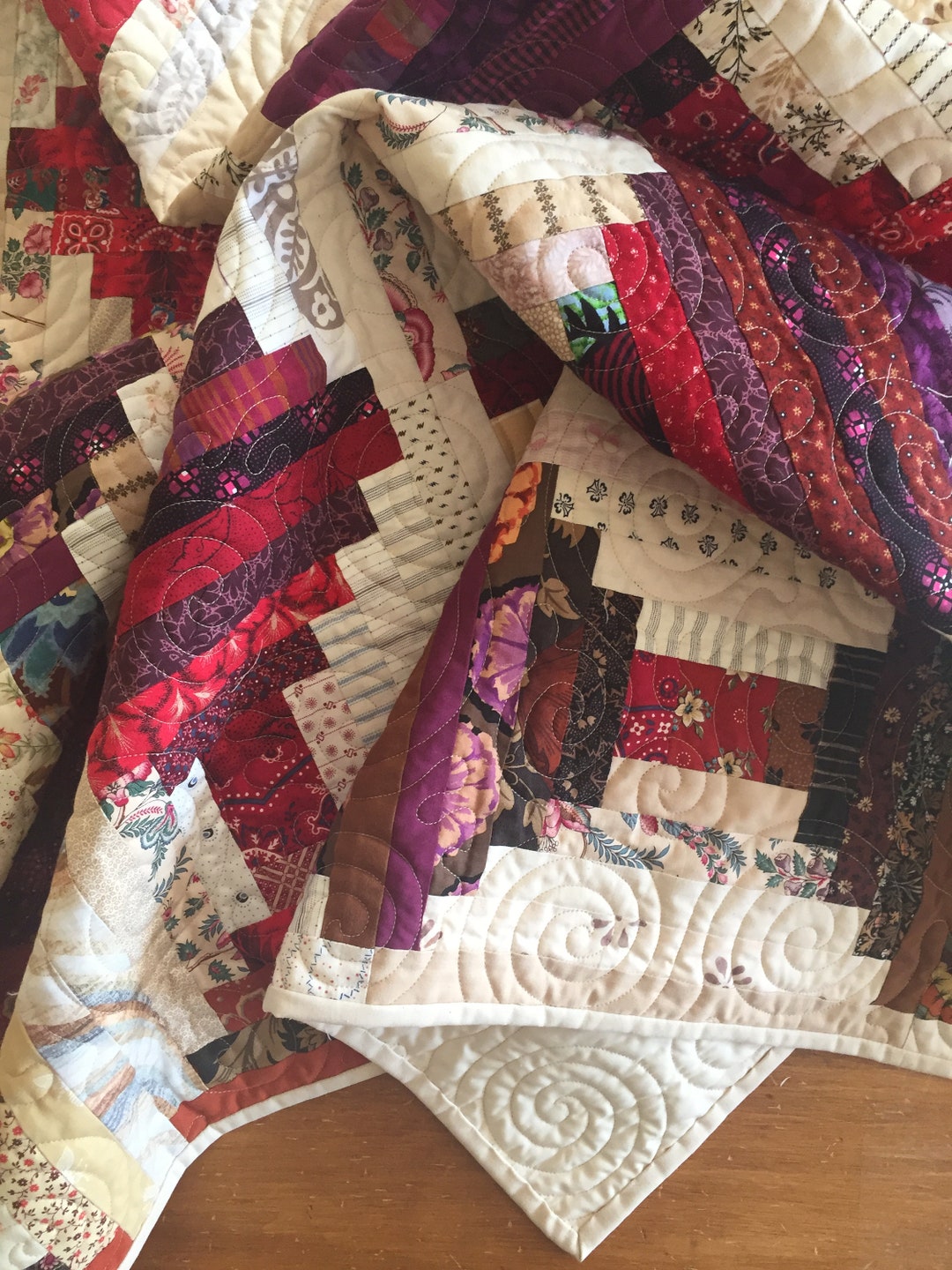 King Sized Log Cabin Courthouse Steps Made to Order - Etsy