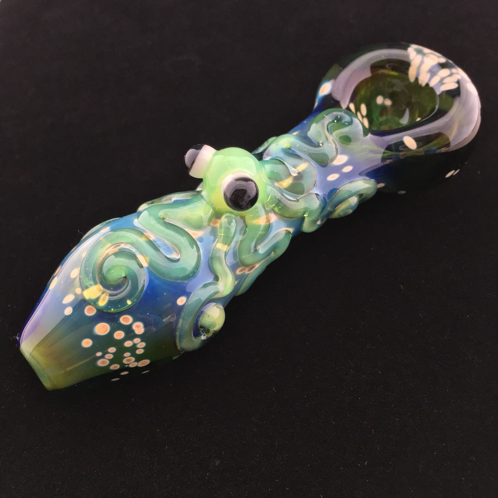 Slyme Octopus Pipe Hand Blown Glass Critter Pipe | Etsy