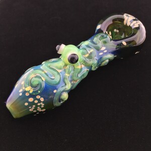 Slyme Octopus Pipe Hand Blown Glass Critter Pipe - Etsy