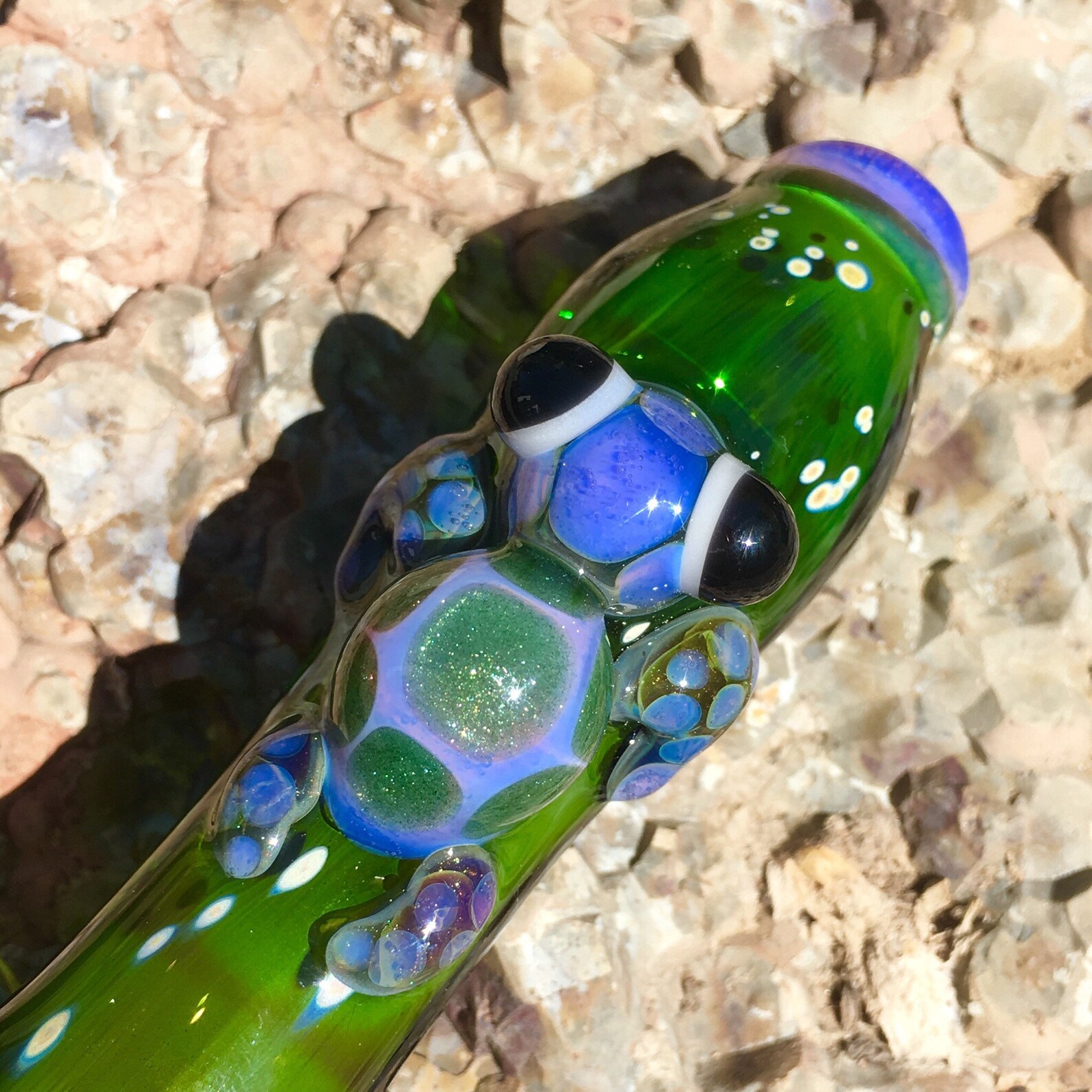 Turtle Critter Glass Pipe Ocean Sea Glass Turtles - Etsy