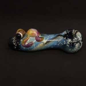 Sunset and Stars Turtle Critter || Hand Blown Glass Pipe || Colorful ...