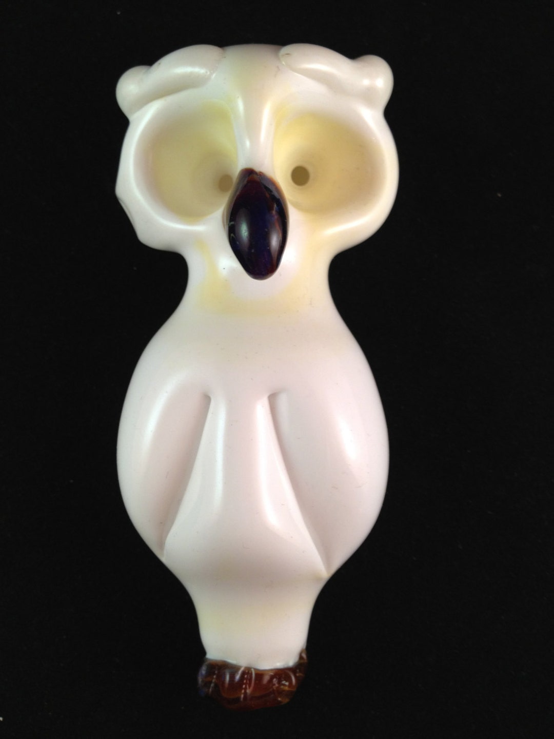 White Owl Glass Pipe - Etsy