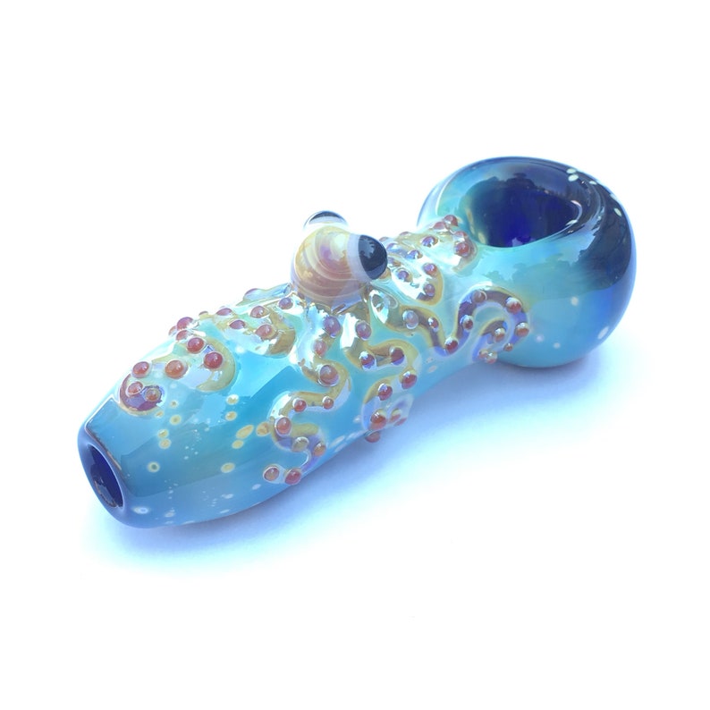 Octopus Critter Hand Blown Glass Pipe | Etsy