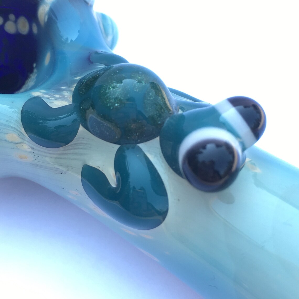 Turtle Critter Hand Blown Glass Pipe Ocean Sea Glass - Etsy