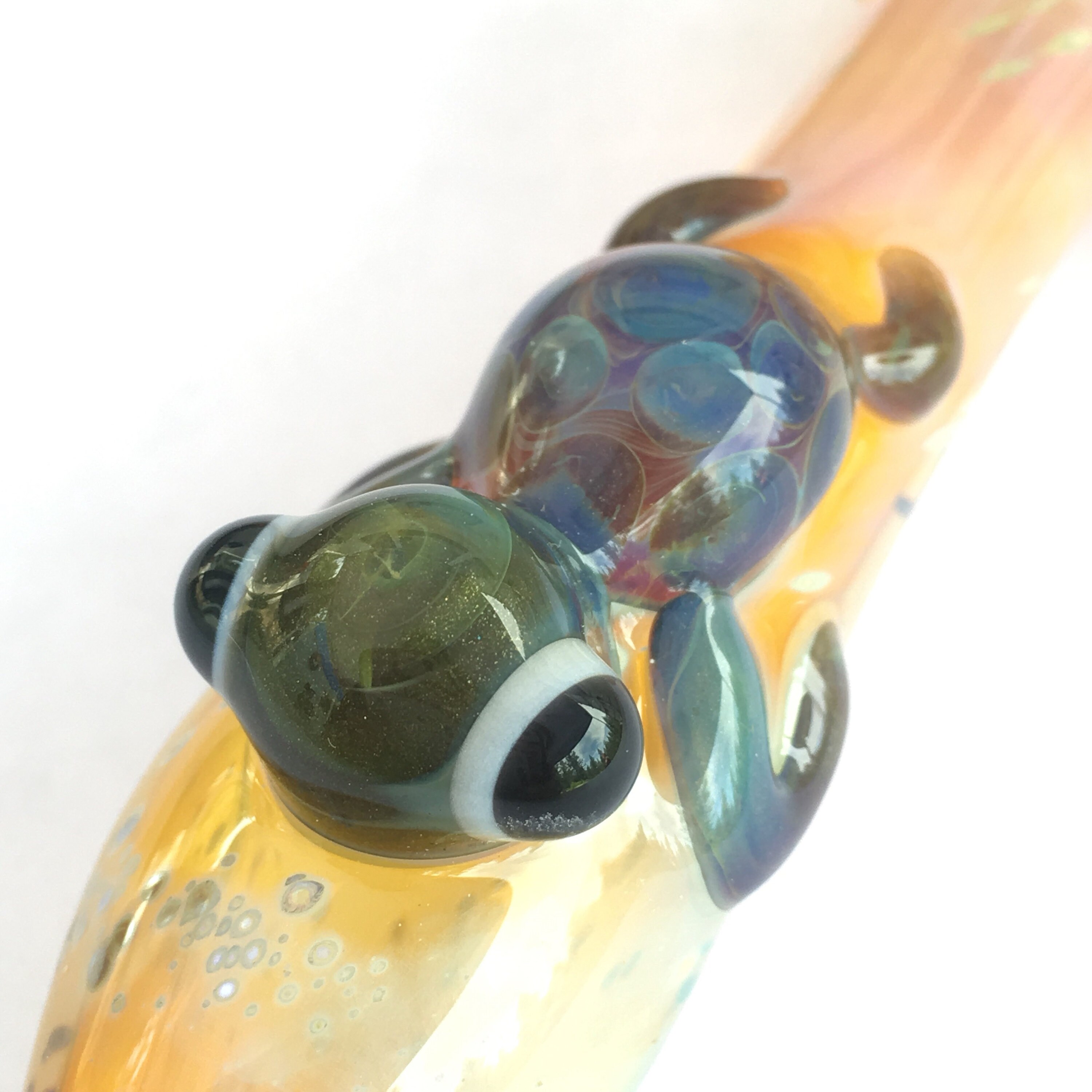 Turtle Critter Hand Blown Glass Pipe || Color Changing Pipe || Ocean ...