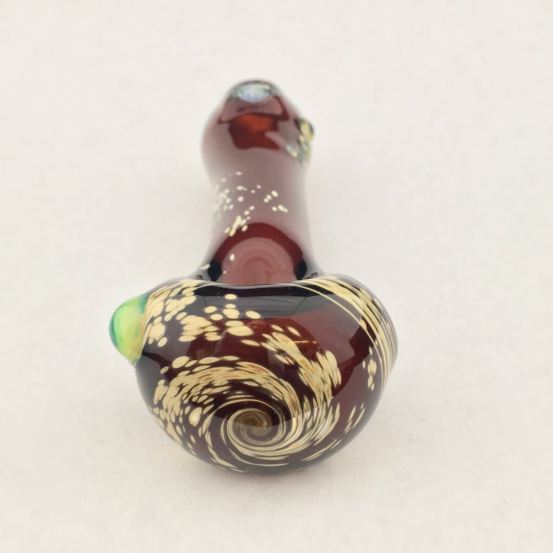 Dichro Alien Image Hand Blown Glass Pipe - Etsy