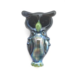 Owl Double Bowl Galaxy Pipe - Etsy