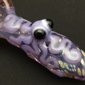 Purple Octopus Hand Blown Glass Critter Pipe - Etsy