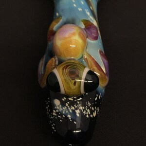 Sunset and Stars Turtle Critter || Hand Blown Glass Pipe || Colorful ...