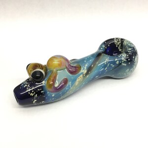 Sunset and Stars Turtle Critter || Hand Blown Glass Pipe || Colorful ...
