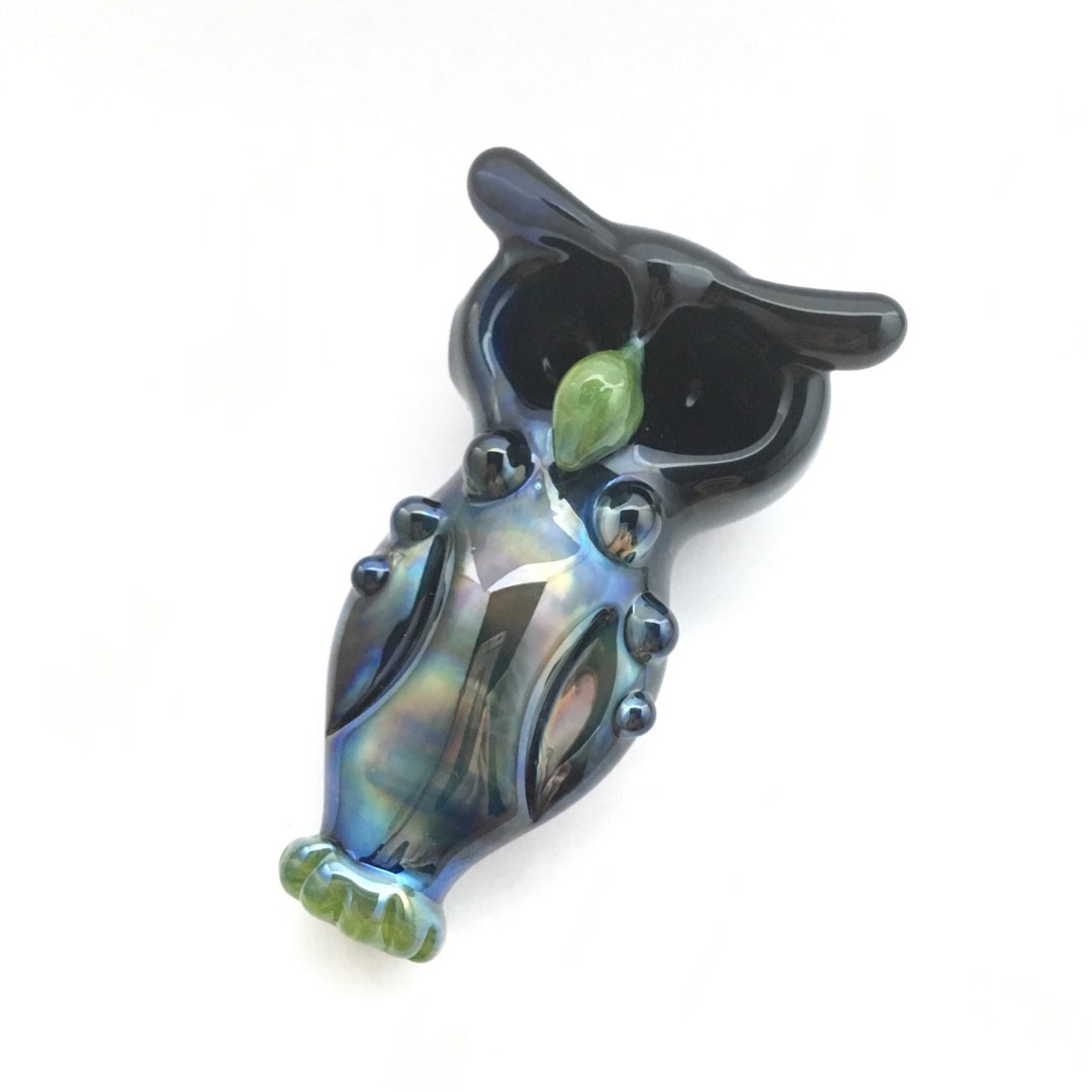 Owl Double Bowl Galaxy Pipe - Etsy