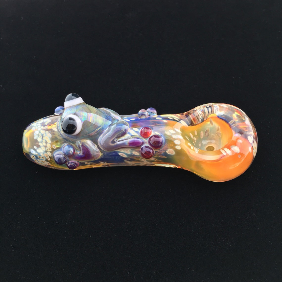 Frog Critter Hand Blown Glass Pipe - Etsy