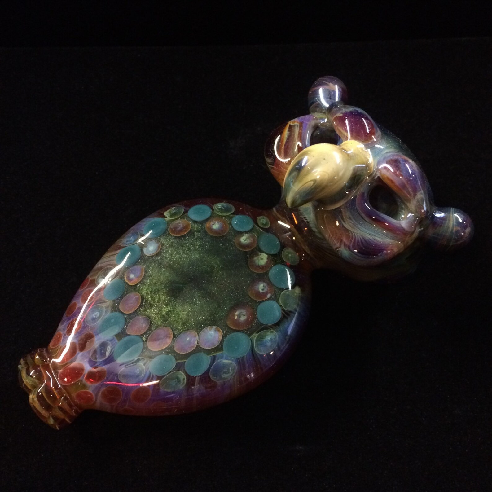 Hand Blown Glass Owl Pipe Single Bowl - Etsy