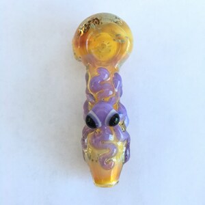 Critter Pipe Octopus PINK SLYME Hand Blown Glass Pipe - Etsy