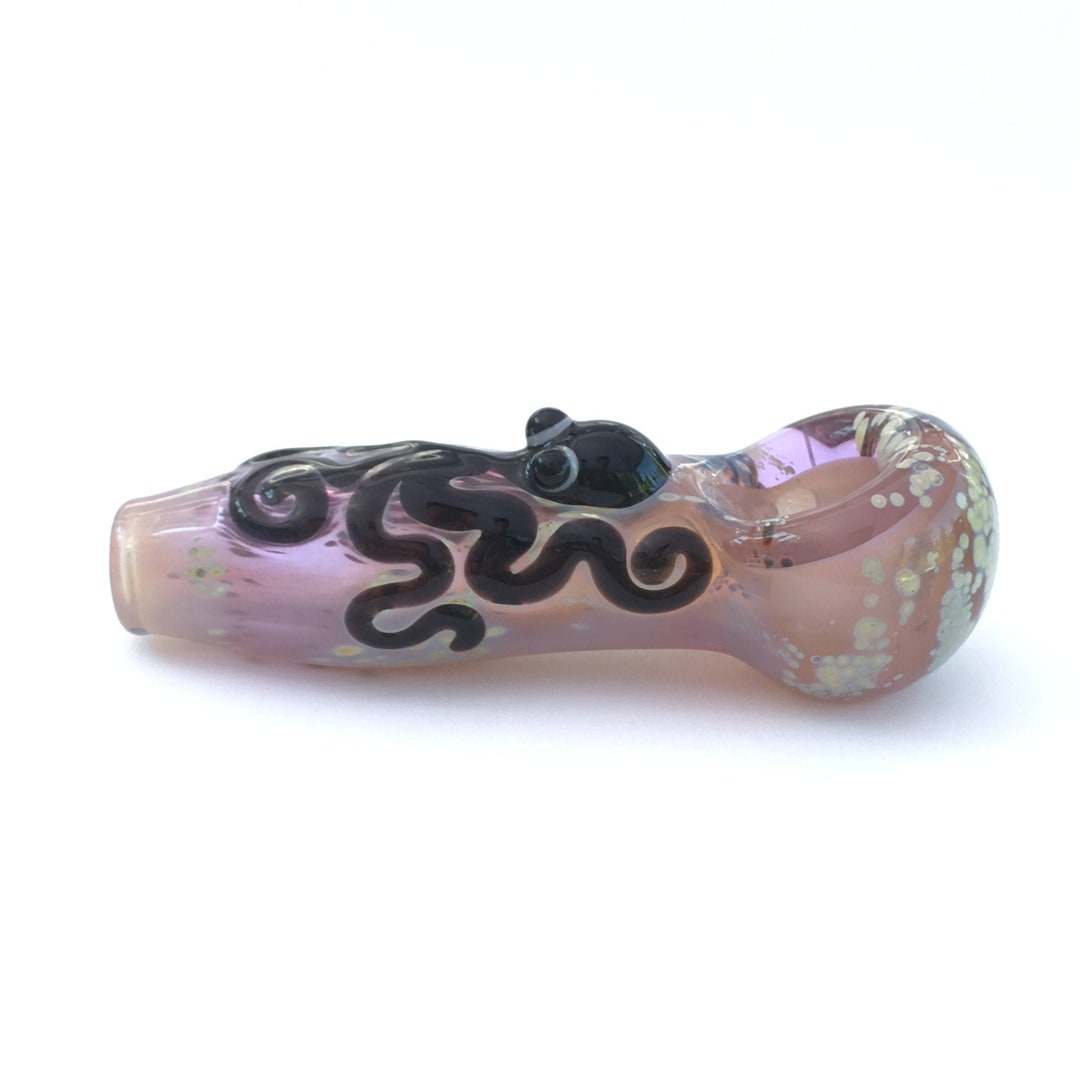 Critter Hand Blown Glass Squid Pipe - Etsy