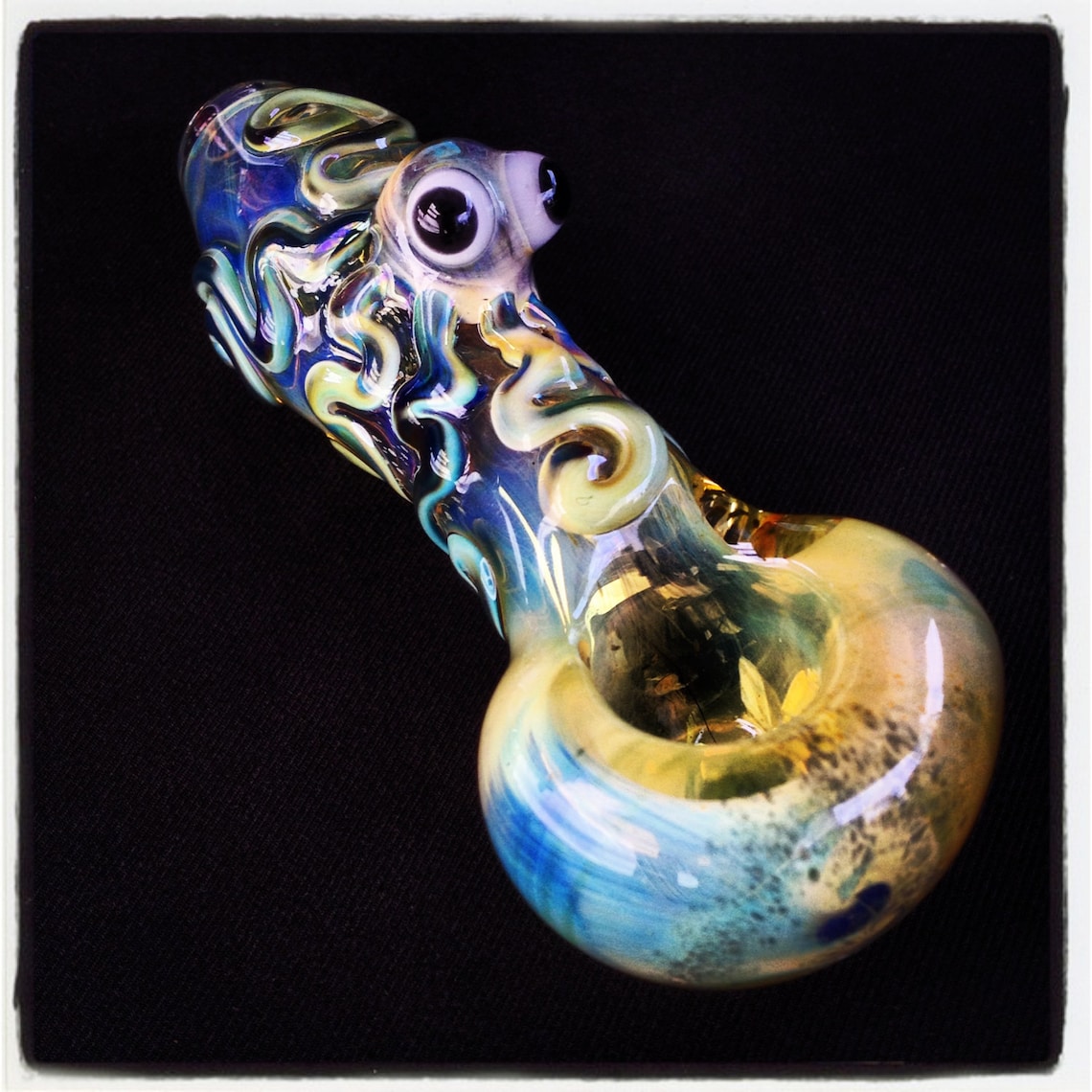 Hand Blown Glass Octopus Pipe - Etsy