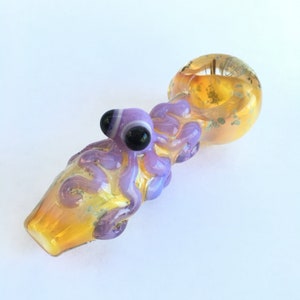 Critter Pipe Octopus PINK SLYME Hand Blown Glass Pipe - Etsy