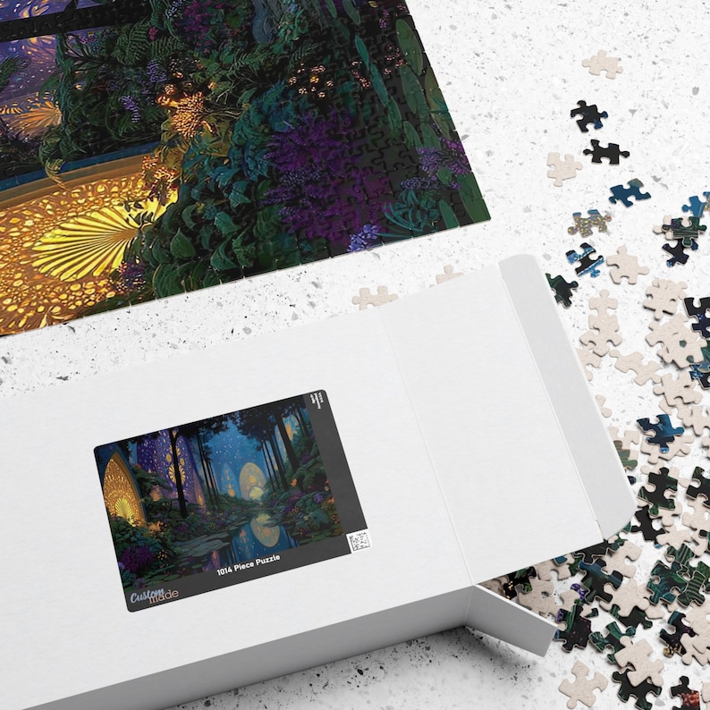 Enchanted Forest Puzzle, 1000+ Pieces, Magical Trees With Glowing ...