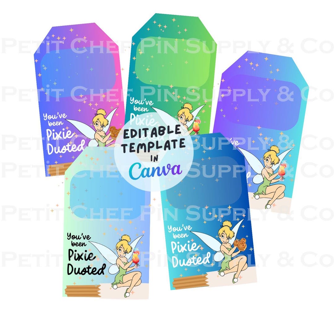 Pixie Dusted Gift Tags | Disney Cruise | Tinkerbell Holding Snacks ...