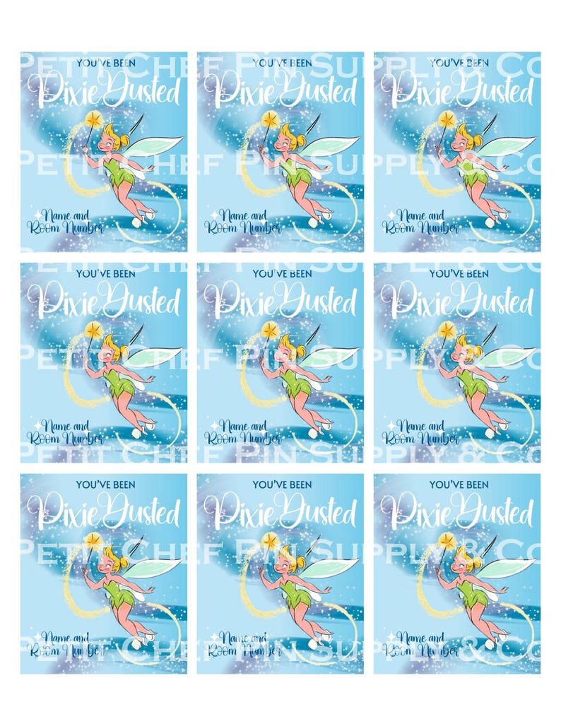 Pixie Dust Gift Tags - Editable Template - You've Been Pixie Dusted - Etsy