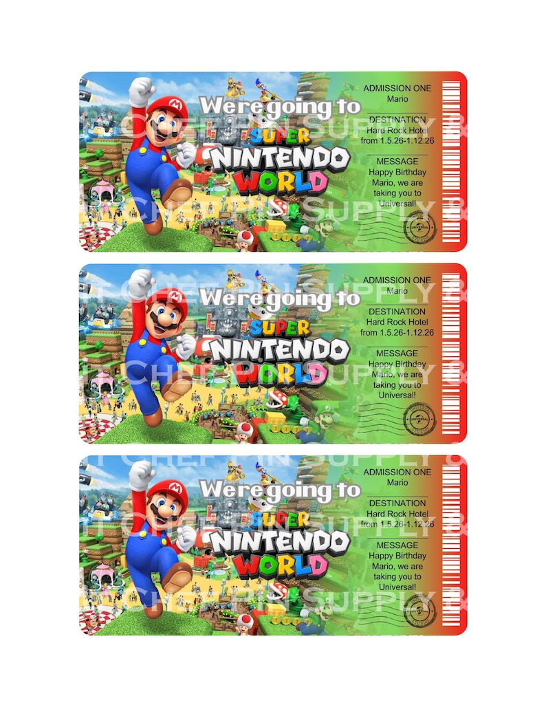 Universal Vacation Reveal Ticket | Editable Surprise Trip Ticket ...