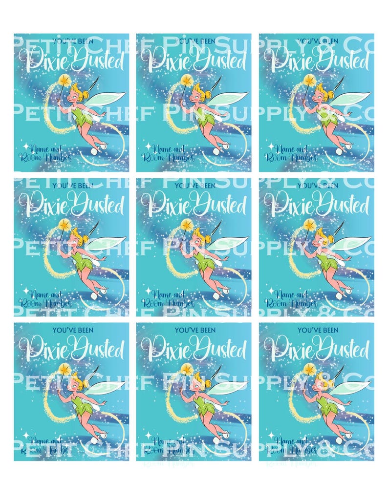 Pixie Dust Gift Tags - Editable Template - You've Been Pixie Dusted - Etsy