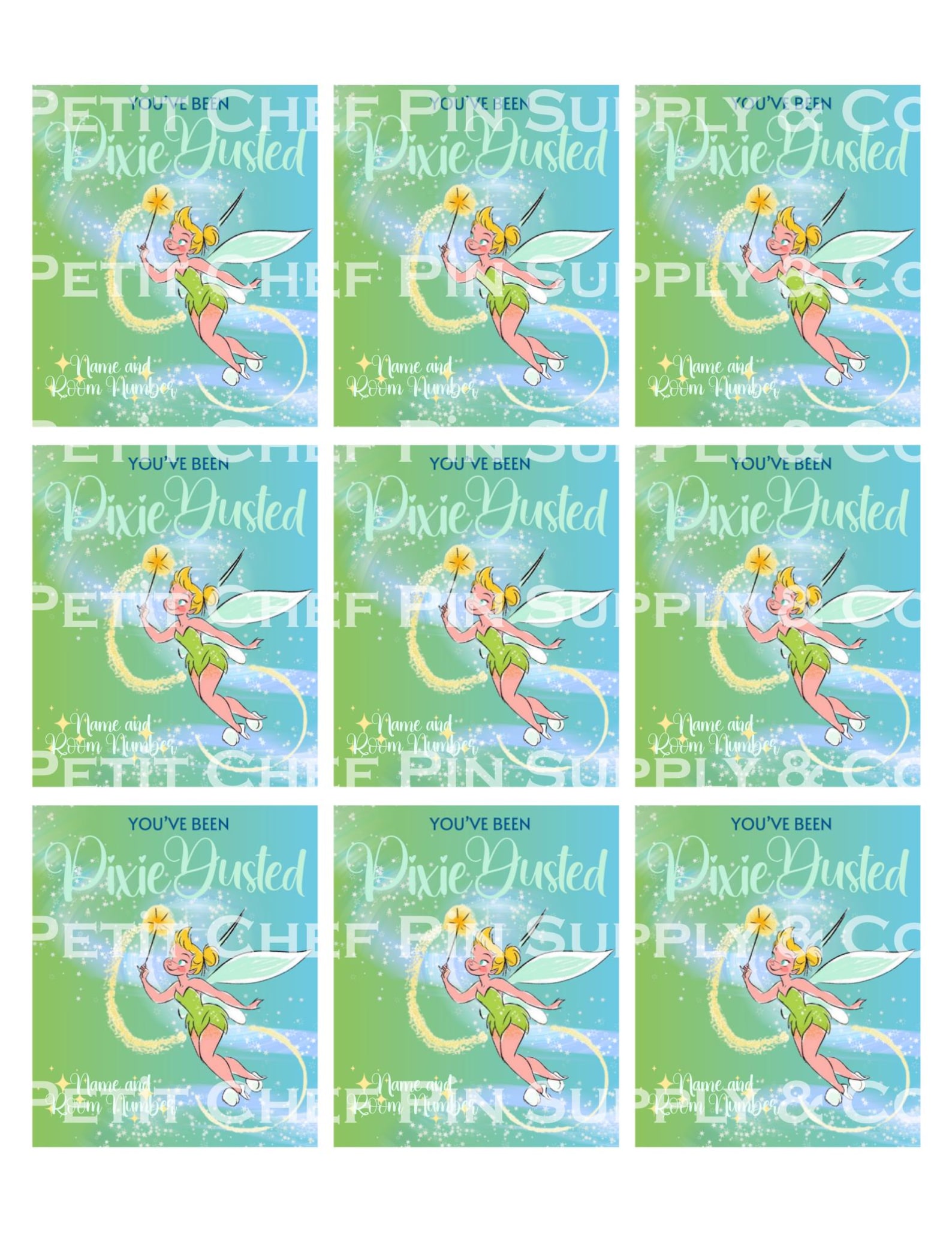 Pixie Dust Gift Tags - Editable Template - You've Been Pixie Dusted - Etsy