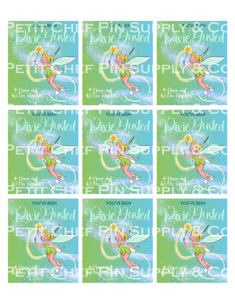 Pixie Dust Gift Tags - Editable Template - You've Been Pixie Dusted - Etsy