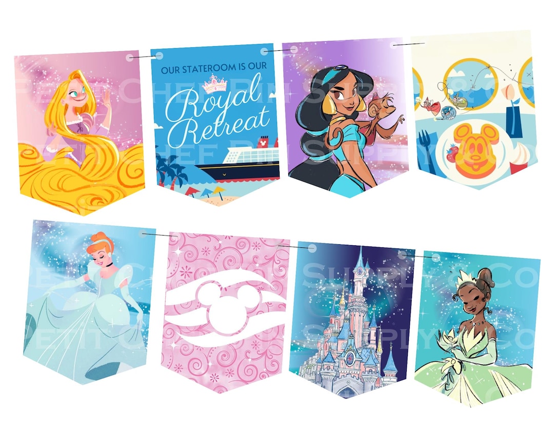 Princess Cruise Stateroom Banner | DCL Cruise Decor | Instant Download ...