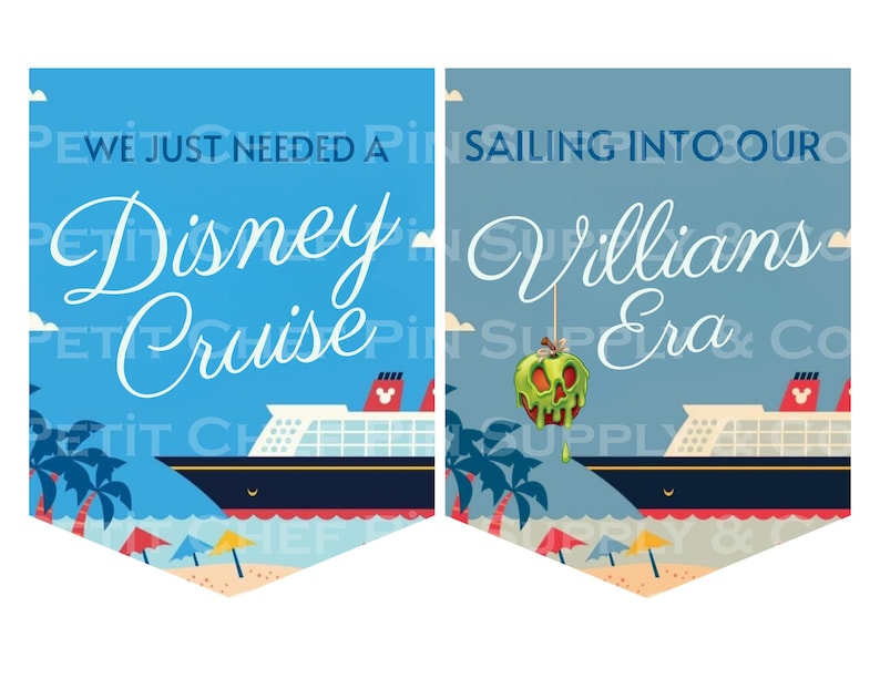 Villains Disney Cruise Stateroom Banner | DCL Cruise Decor | Instant ...