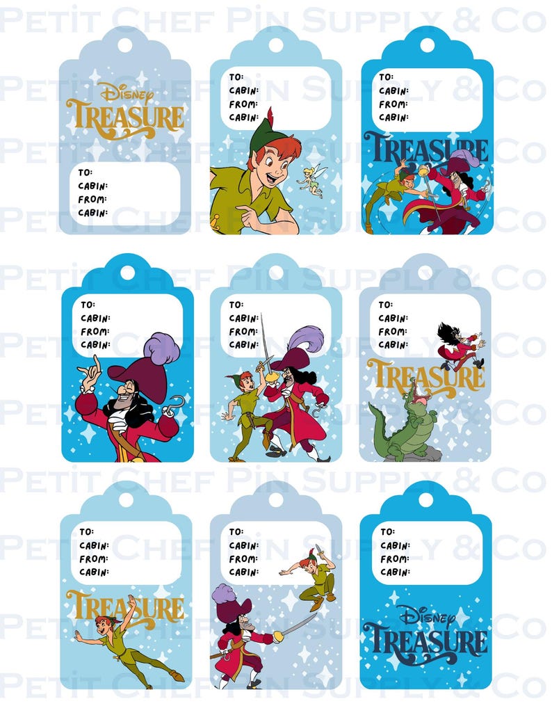 Disney Cruise Gift Tags | Pixie Dust and Fish Extenders | Editable ...