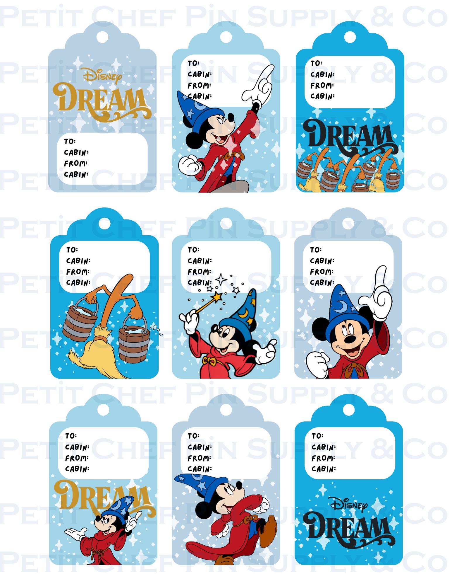 Disney Cruise Fish Extender Gift Tags | 8 Ships, 72 Designs ...