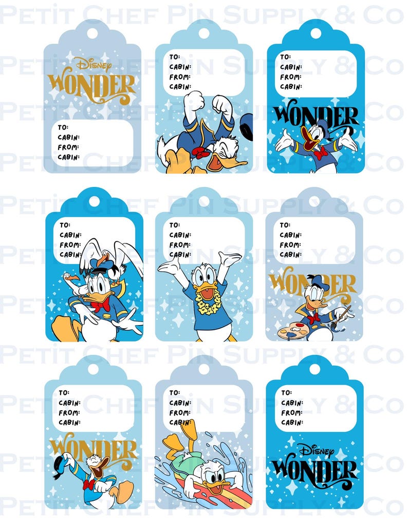 Disney Cruise Gift Tags | Pixie Dust and Fish Extenders | Editable ...