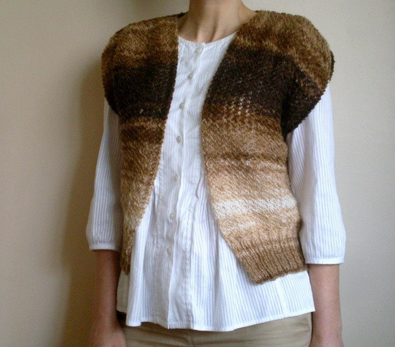 Brown Vest Women Vest Knit Vest Brown Vest - Etsy