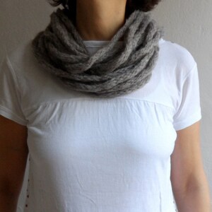 Brown Loop Scarf, Infinity Scarf, Circle Scarf,cowl Scarf, Neckwarmer ...