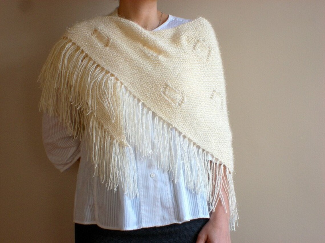Knit Wedding Shawl Women Shrugs Bridal Cape Capelet Cowl in | Etsy