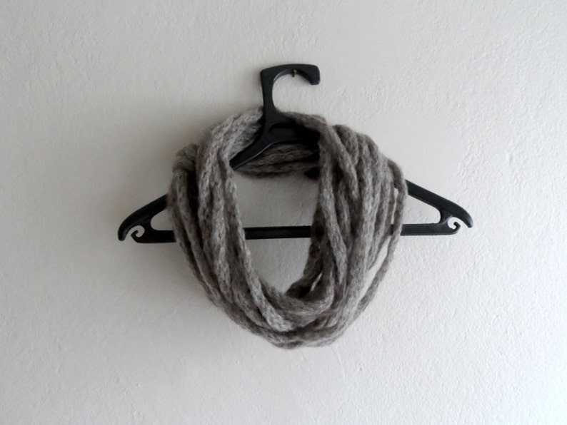 Brown Loop Scarf Infinity Scarf Circle Scarfcowl Scarf | Etsy