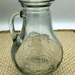 Vintage Clipper Ocean Sea Ship Sail Boat Clear Glass Pitcher - Etsy