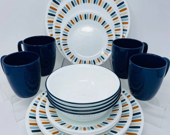 Corelle Payden Dinner Set Bowl & Platter Luncheon Plates - Etsy