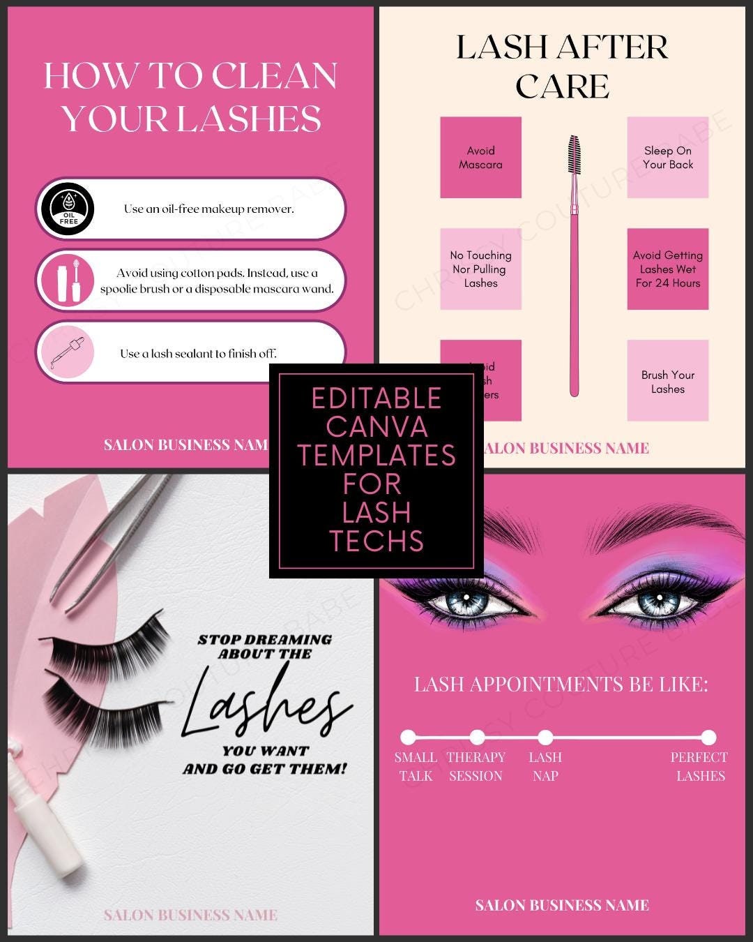 Lash Posters for Lash Techs | Social Media Posts | Salon Posters ...